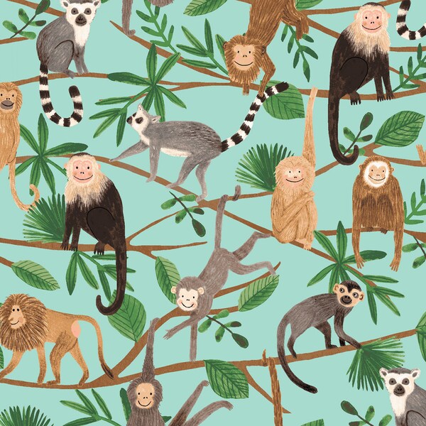 Zoo Animal Fabric - Etsy
