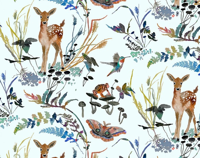 Fawn Fabric, Moths, Butterflies, Toad, Windham Deep Forest 52990D-3 ...