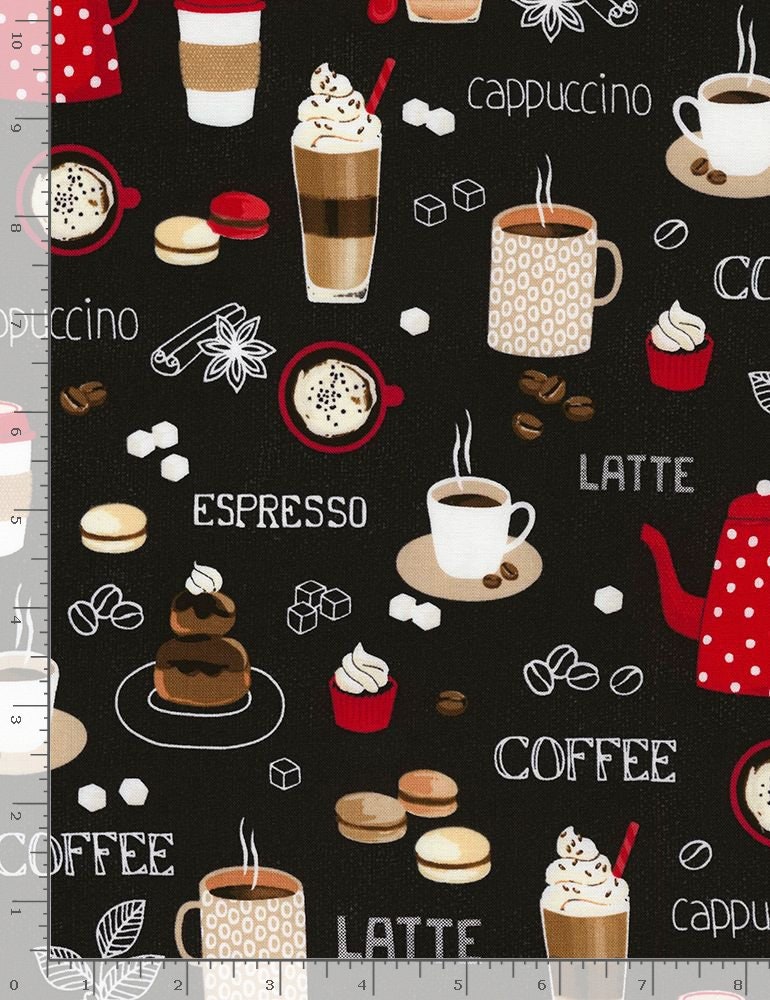 Coffee Fabric Latte Cappuccino Espresso Coffee Cups - Etsy
