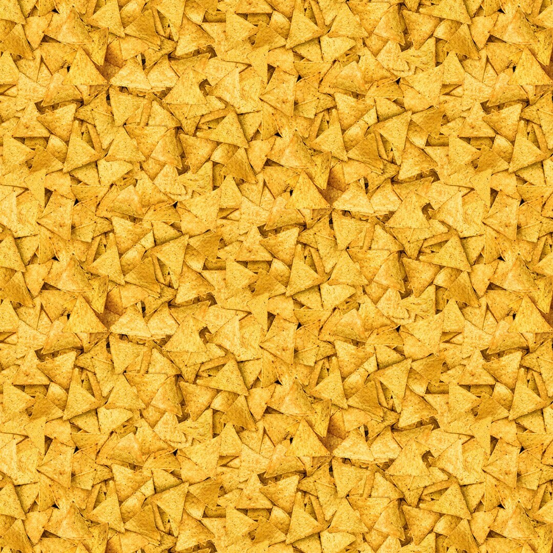 Tortilla Chips Fabric, Timeless Treasures in Queso Emergency CD2215 ...