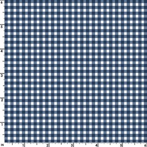1/8 Navy Check Fabric, Maywood Studios Beautiful Basics 610-N3 Rich ...