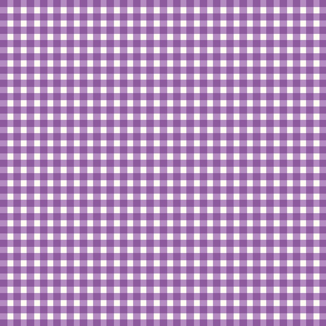 1/8 Purple Check Fabric, Maywood Studios Beautiful Basics 610-VR2 ...