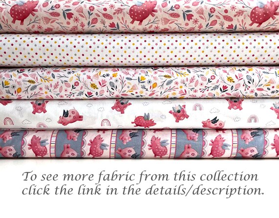 Craft Supplies & Tools Fabric Sewing & Fiber Porkopolis Monotone Small ...