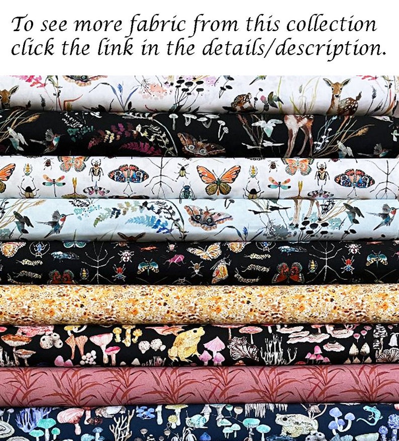 Fawn Fabric Moths Butterflies Toad Windham Deep Forest - Etsy
