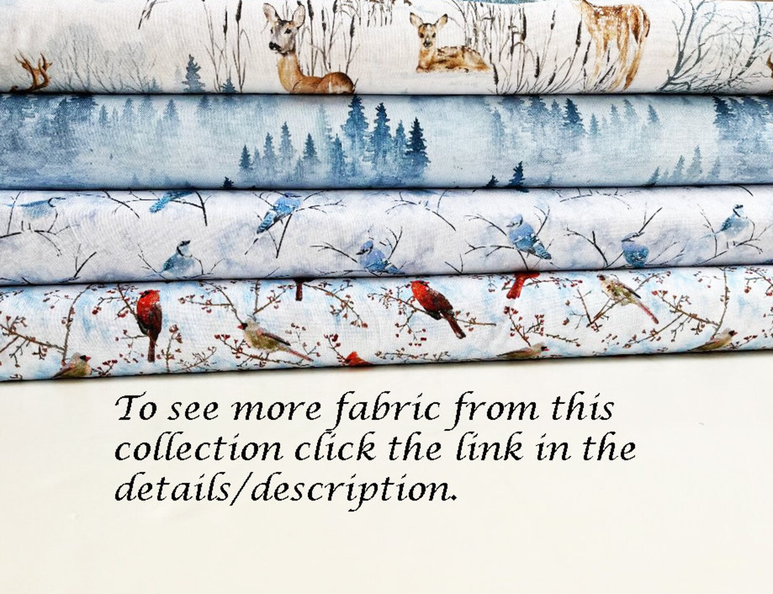 Woodland Deer Fabric Timeless Treasure Winter Woods CD1216 - Etsy