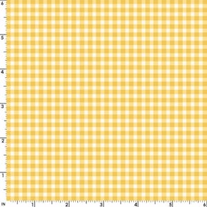 1/8 Yellow Check Fabric, Maywood Studios Beautiful Basics 610-S3 ...