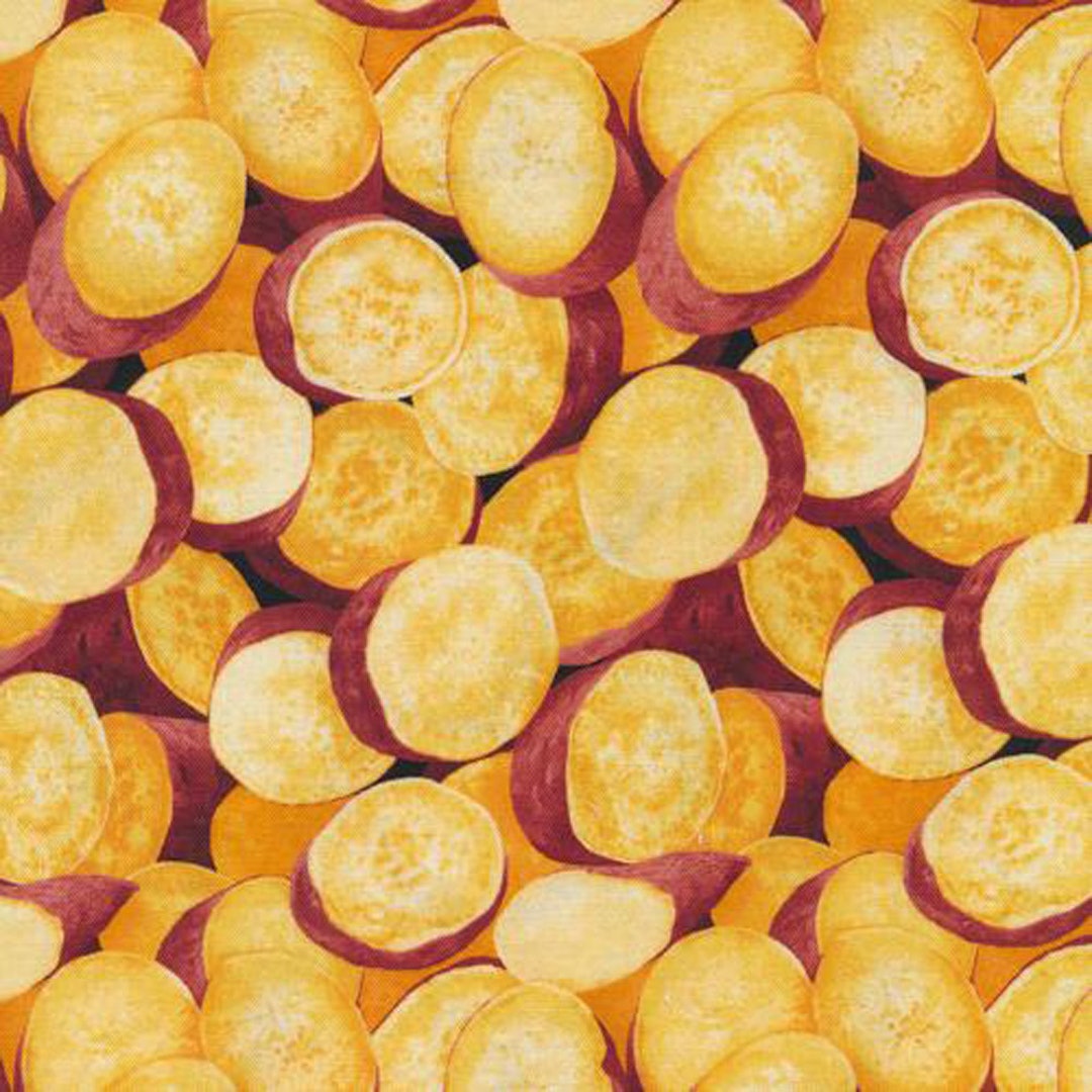 Sweet Potato Fabric, Yams, Vegetable Fabric, Paintbrush Studio Market ...