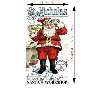 Vintage Inspired Christmas Postcard Fabric Panel, Riley Blake St ...