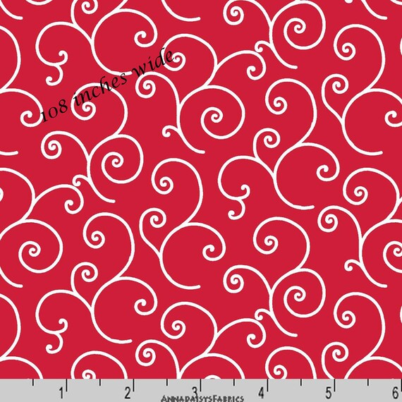 Visual Arts Dyeing & Batik 108 Wide Red Swirl Fabric Wide Quilt Fabric ...