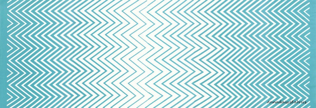 Turquoise Chevron Fabric Moda 10813 18 Simply Style V & Co. - Etsy