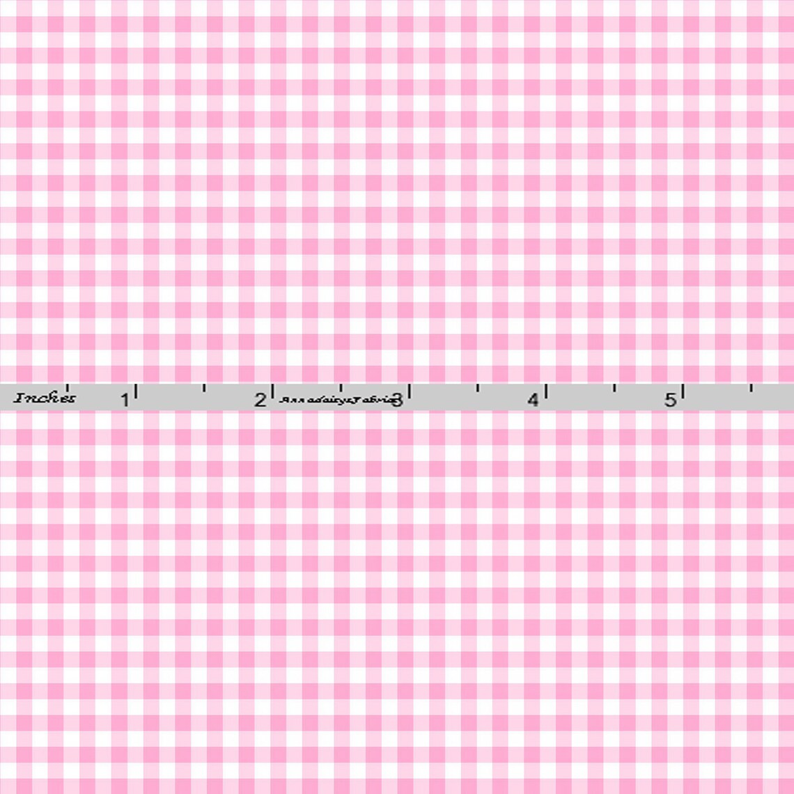 Pink Gingham Check Fabric Clothworks World of Susybee - Etsy