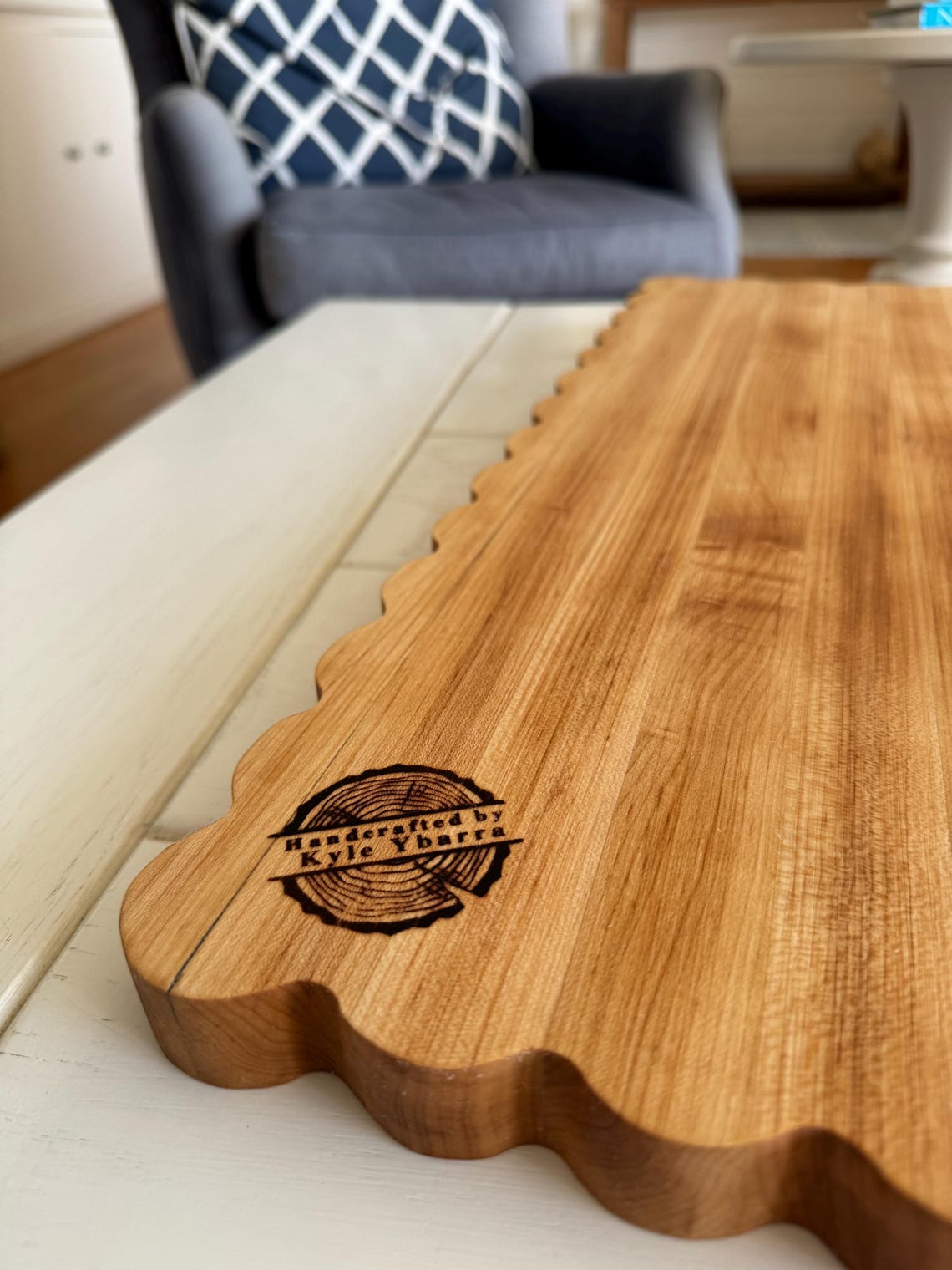 Solid Maple Scalloped Cutting Board - Etsy