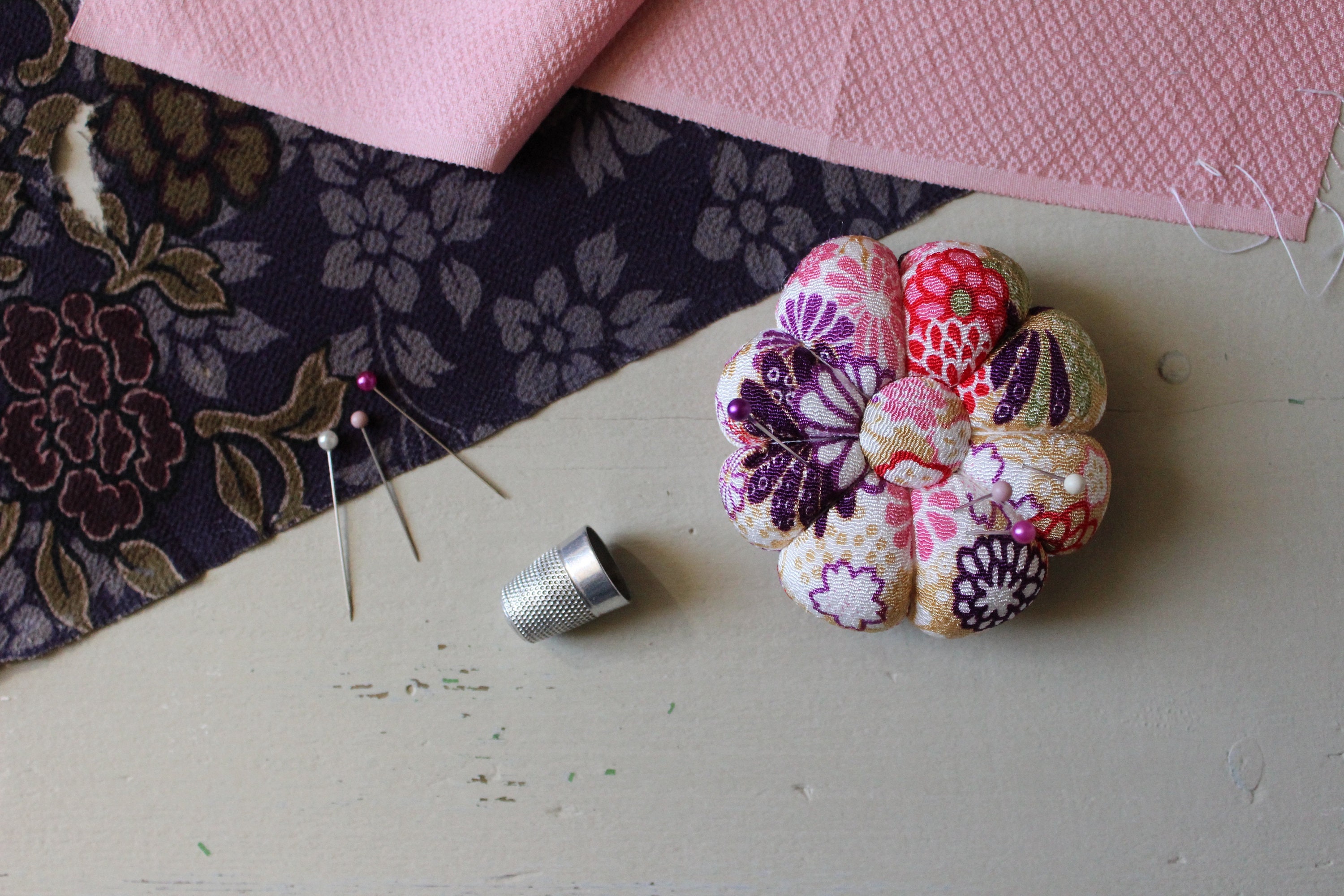 Japanese style pin needle cushion pincushion pretty pink | Etsy