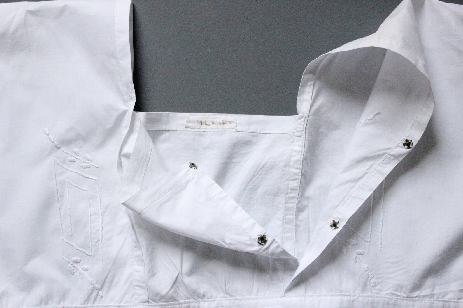 Vintage Edwardian Late Victorian White Cotton Smock Under | Etsy