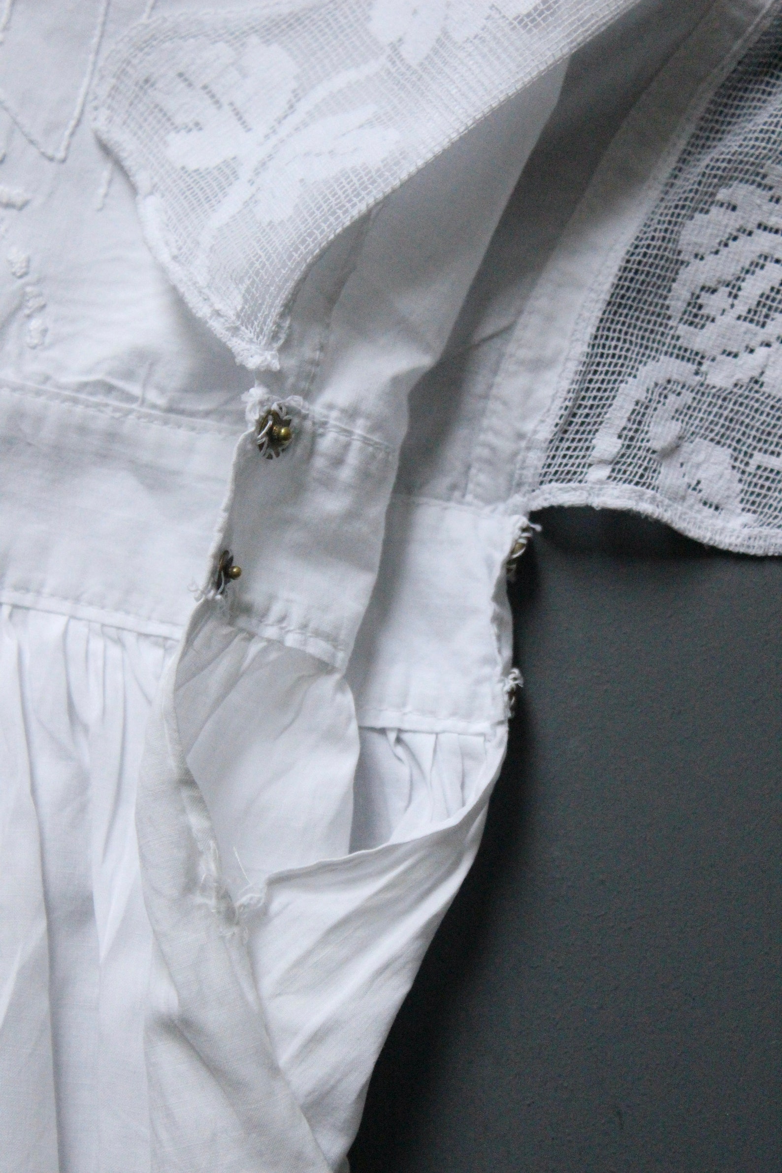 Vintage Edwardian Late Victorian White Cotton Smock Under | Etsy