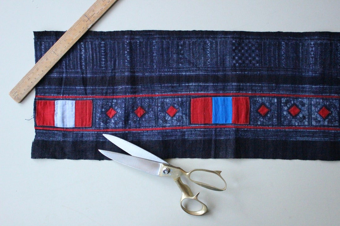 1 Metre (100cm) Vintage Hill Tribe Fabric Vietnamese Hmong Minority ...