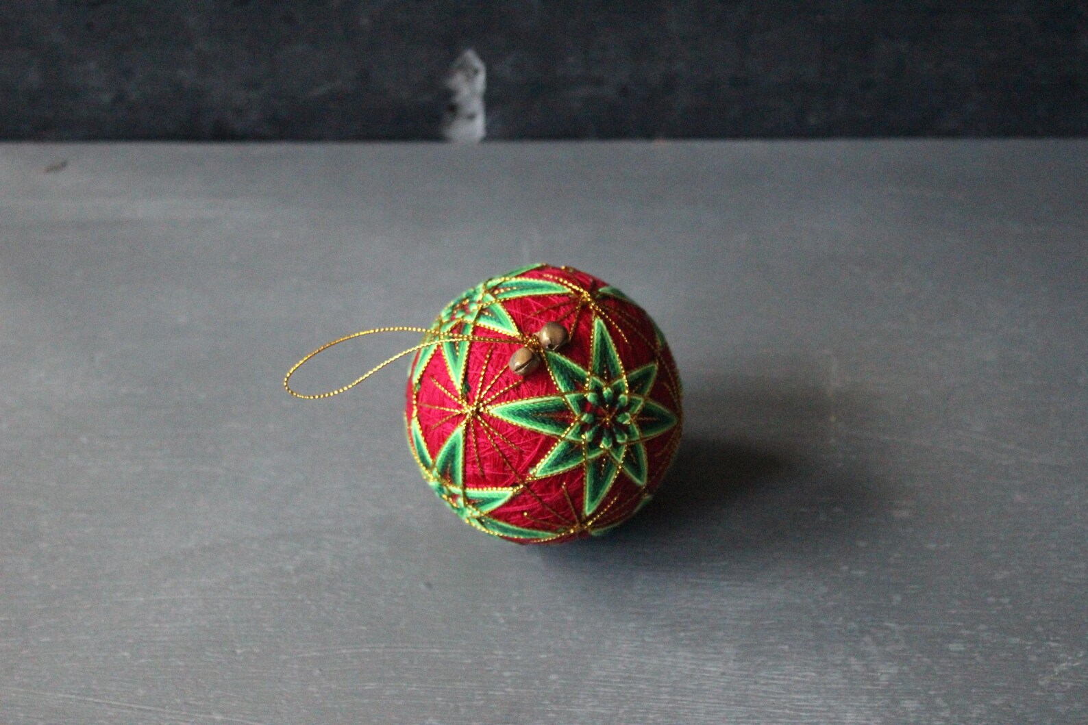 Handmade Embroidered Temari Ball: Japanese Folk Art Christmas Ornament ...