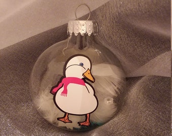 Glass Duck Ornament | Etsy