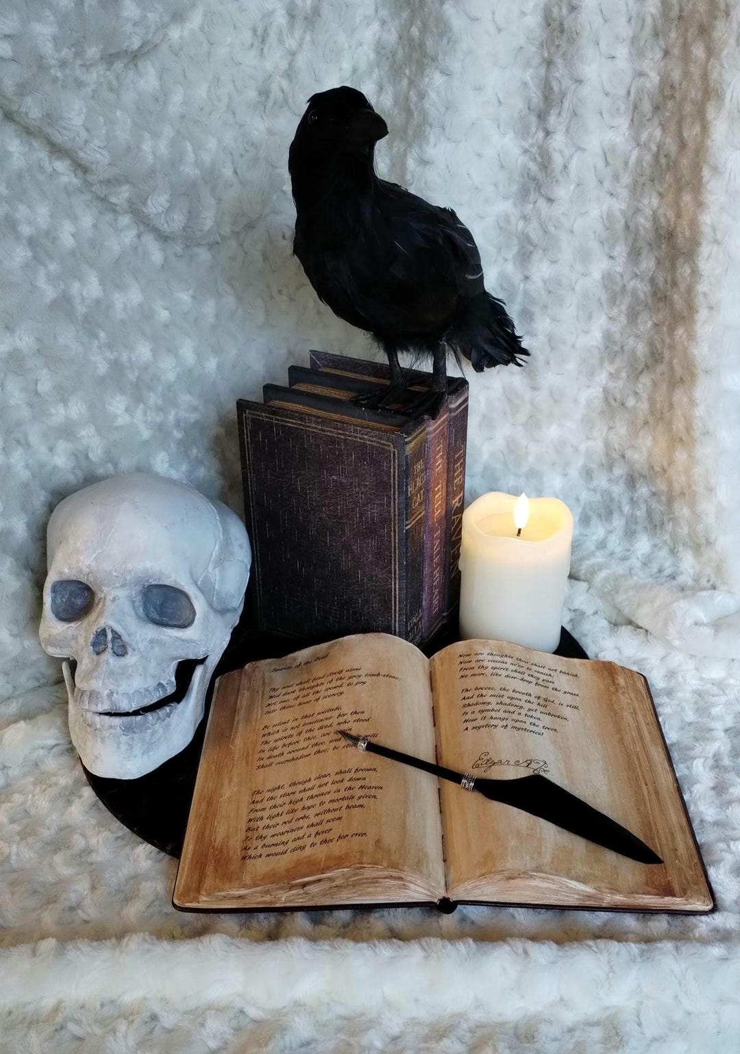 Edgar Allen Poe Center Piece. "poe's Table". One of a Kind Creation ...