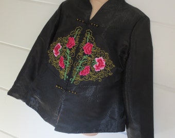 Black Frog Closure Jacket - Etsy