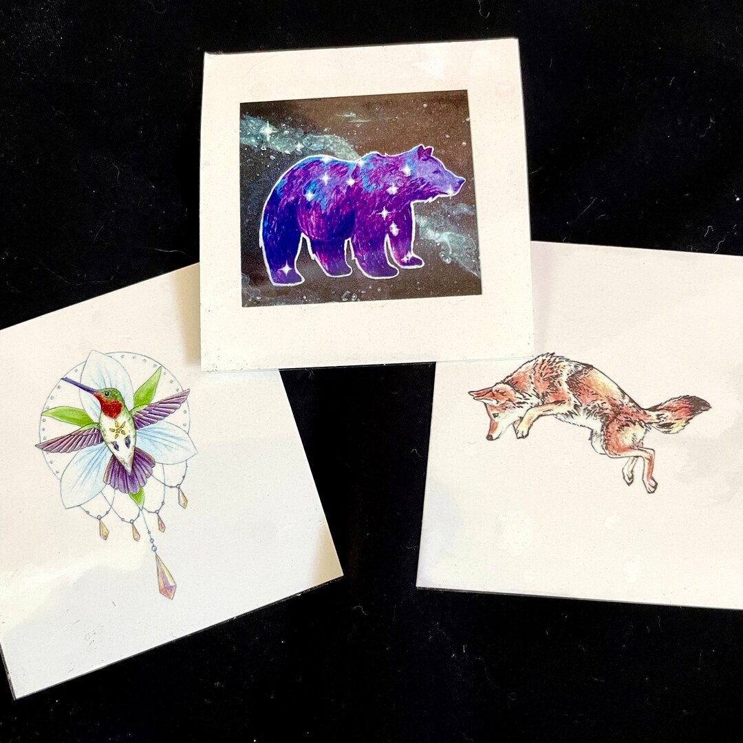 Wildlife Temporary Tattoos Multipack - Etsy