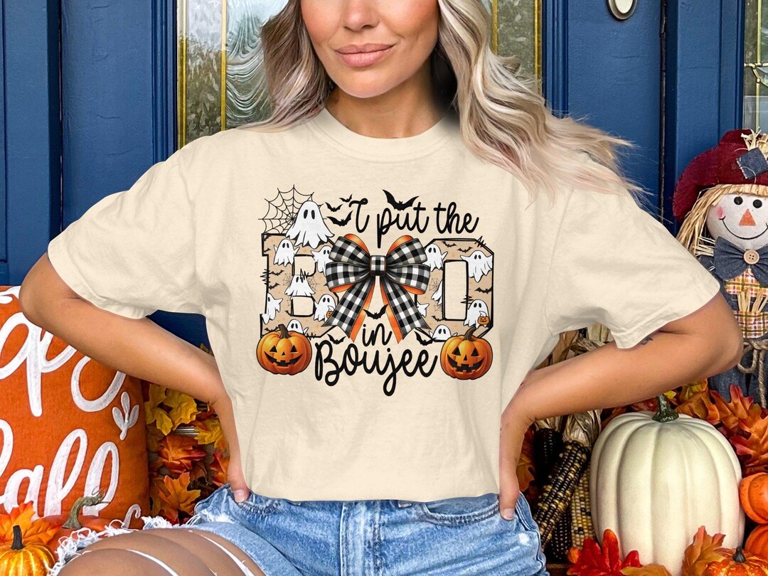 I Put the Boo in Boujee Png, Coquette Halloween PNG, Fall Png, Spooky ...