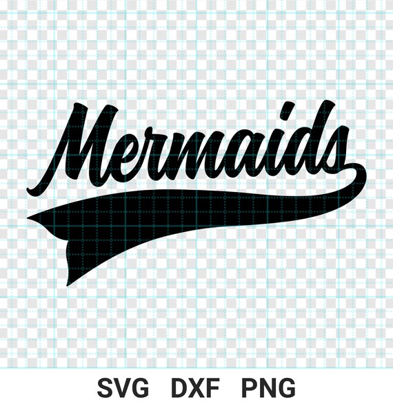Mermaid SVG Mermaids Sports Team Logo Shirt Design Cut | Etsy