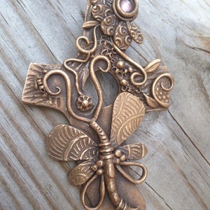Butterfly Cross in Bronze - Lightworker Spiritual Transformation - Etsy