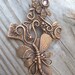 Butterfly Cross in Bronze Lightworker Spiritual - Etsy