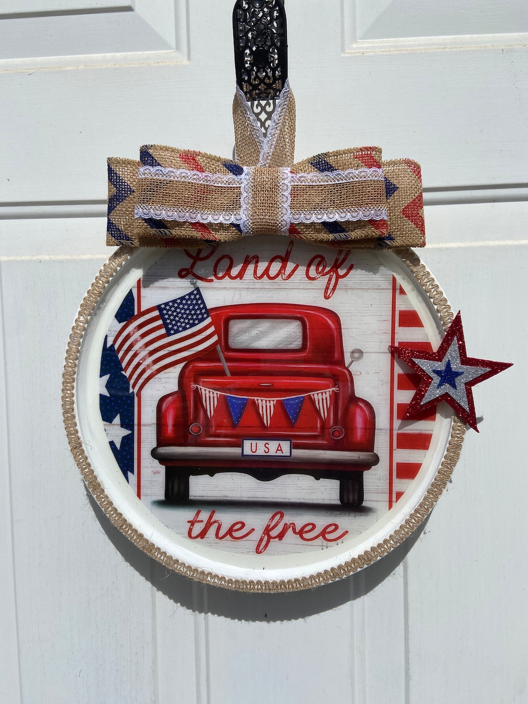 Land of the Free Door Sign - Etsy