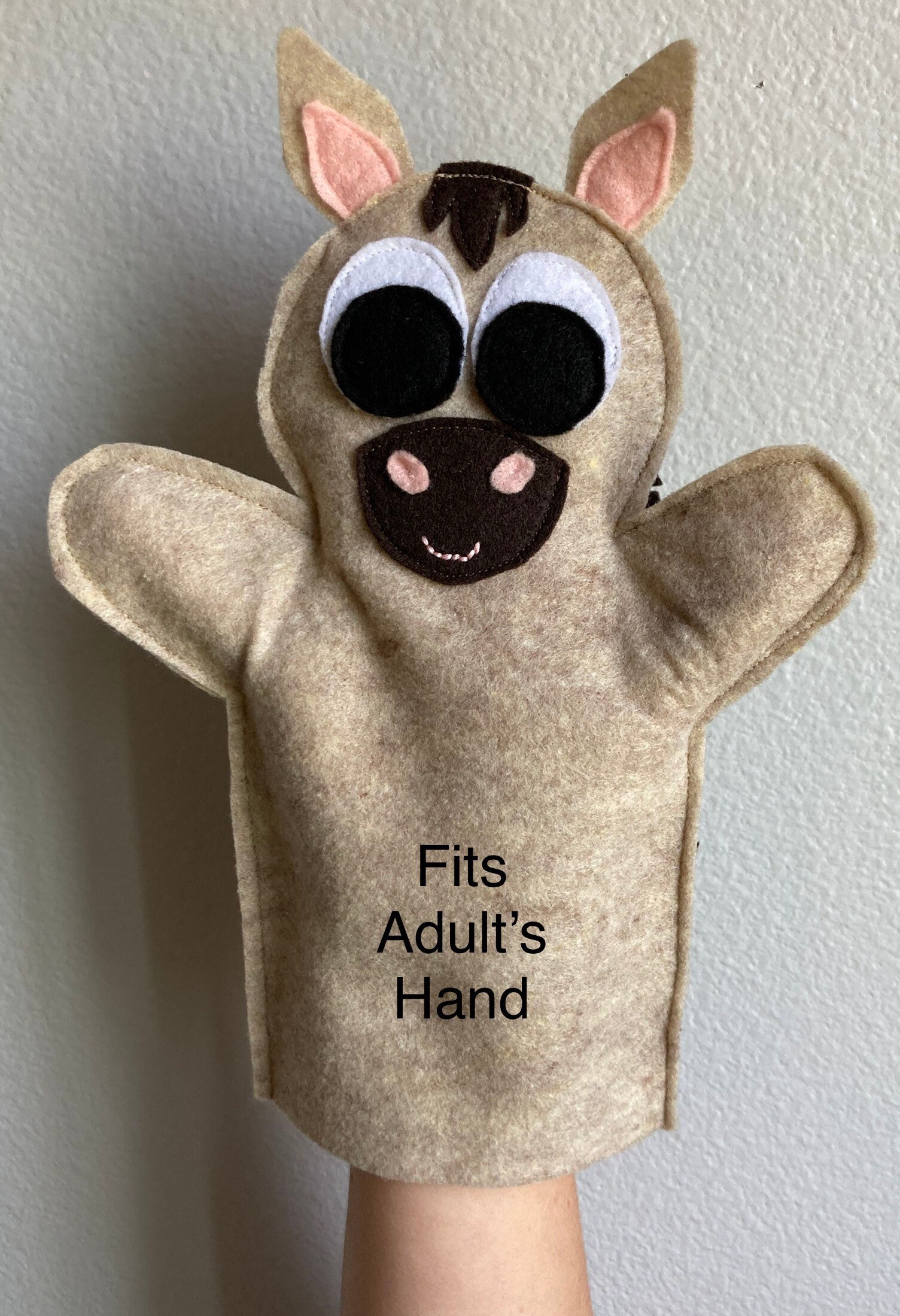 Farm Animal Felt Puppets, Hand Sewn, Cow Felt Puppet, Horse Felt Puppet ...