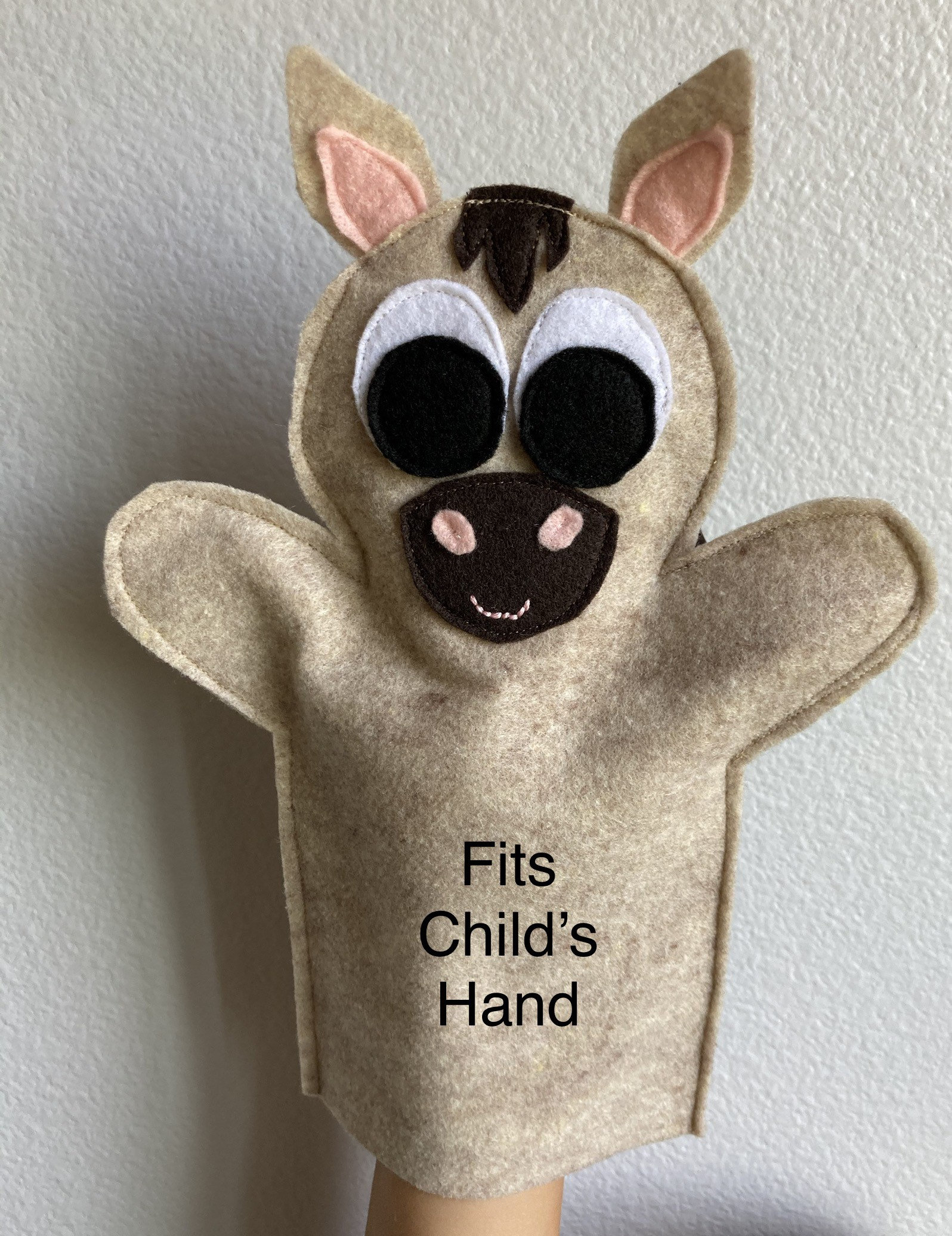 Farm Animal Felt Puppets, Hand Sewn, Cow Felt Puppet, Horse Felt Puppet ...