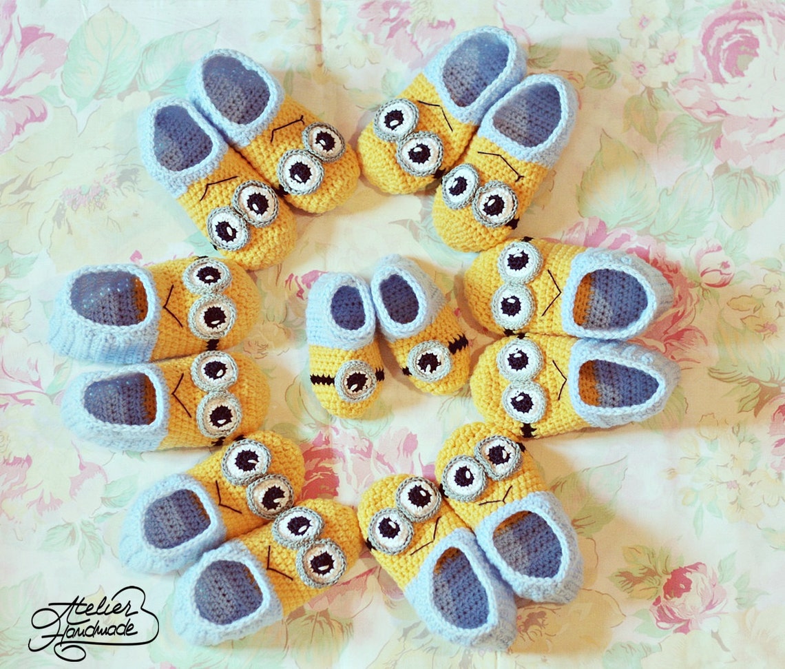 Crochet Pattern Slippers for Kids & Child Sizes | PDF File in English ...