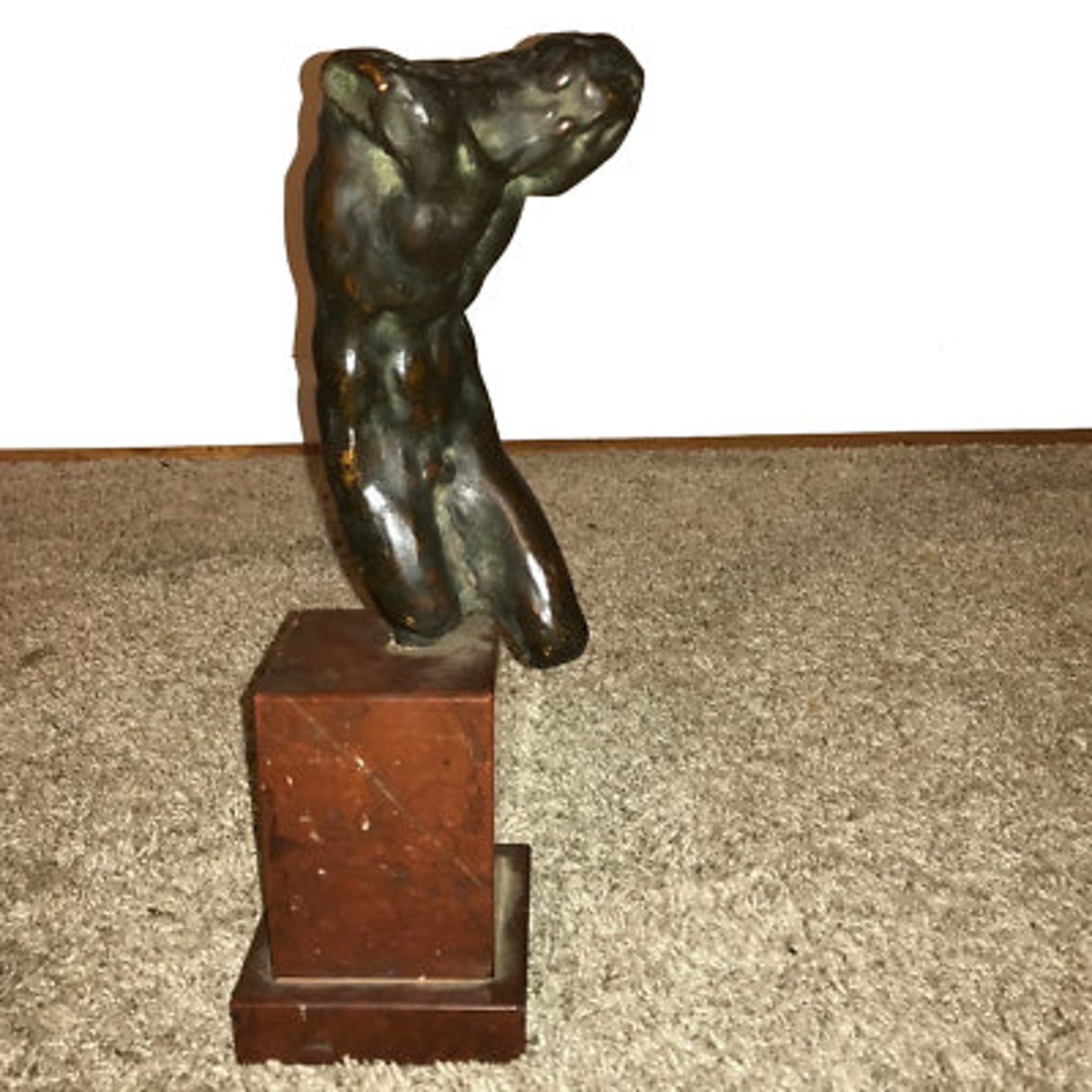 Extremely Rare 19th Century Bonze Thief After Michelangelo Buonarroti ...