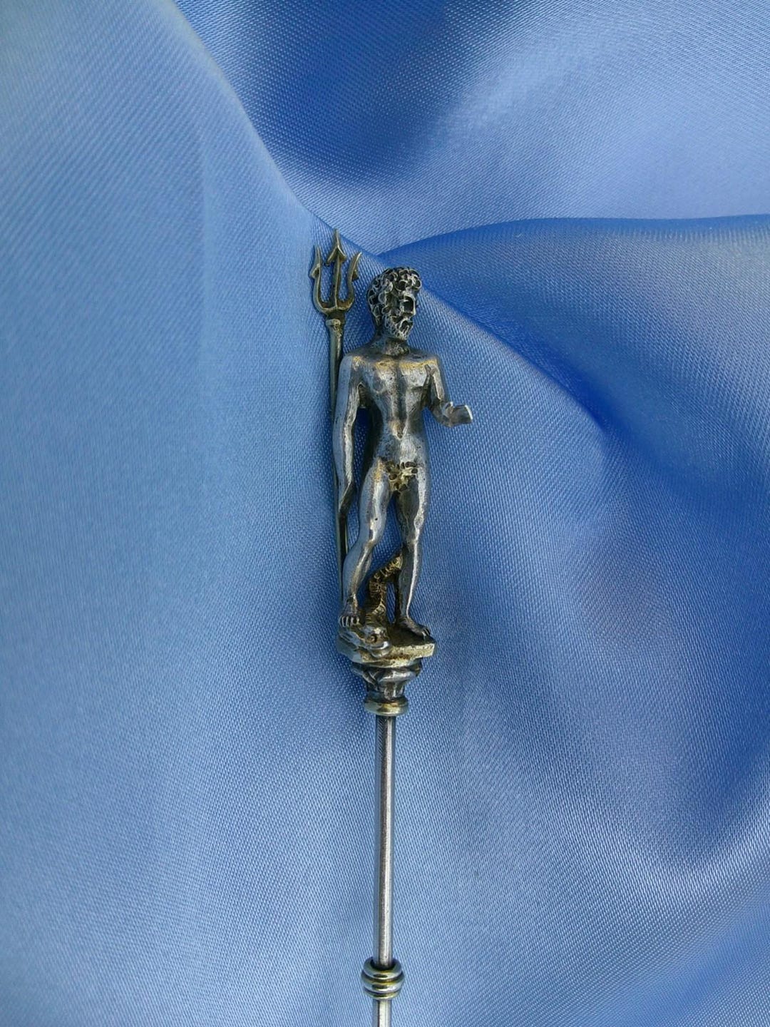 GOD NEPTVNE Rare Victorian 19th Century 800 Silver Giambologna 3D Full ...
