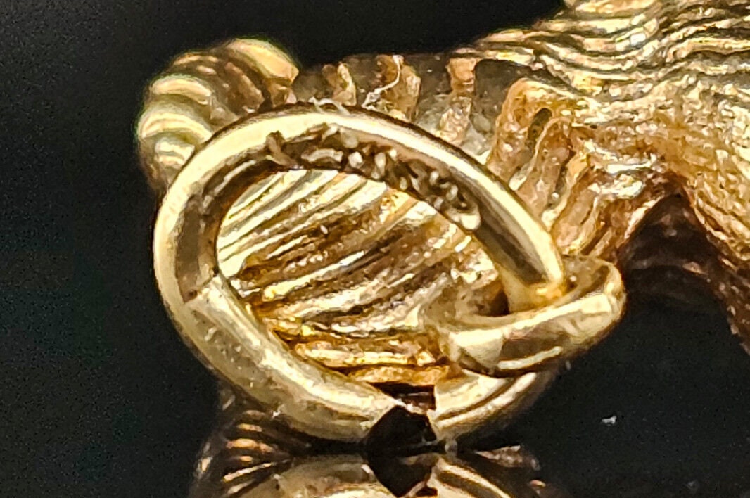 Authentic Art Deco Early 1900s 14K Gold Three Dimensional Full Body ...