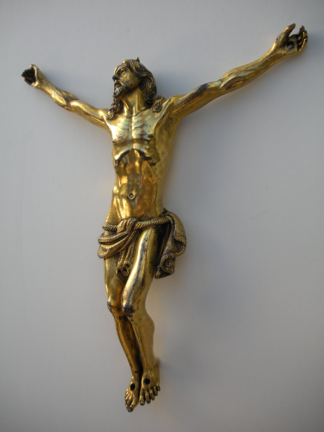 Beautiful Renaissance Solid Gilt Copper Bronze Jesus Christ Ffrom the ...