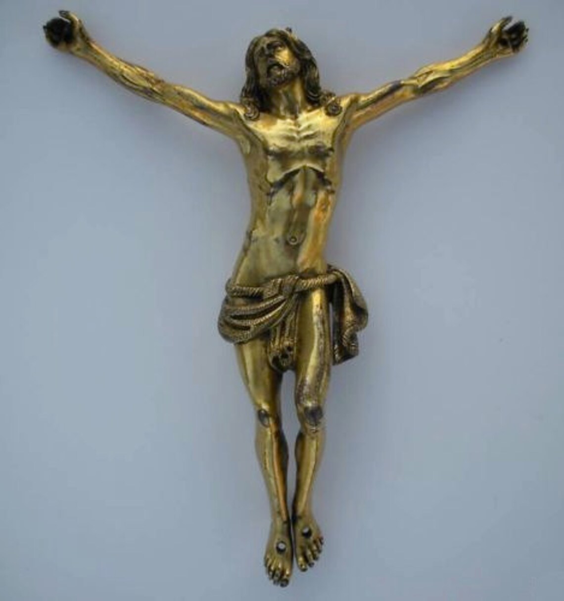 Beautiful Renaissance Solid Gilt Copper Bronze Jesus Christ Ffrom the ...