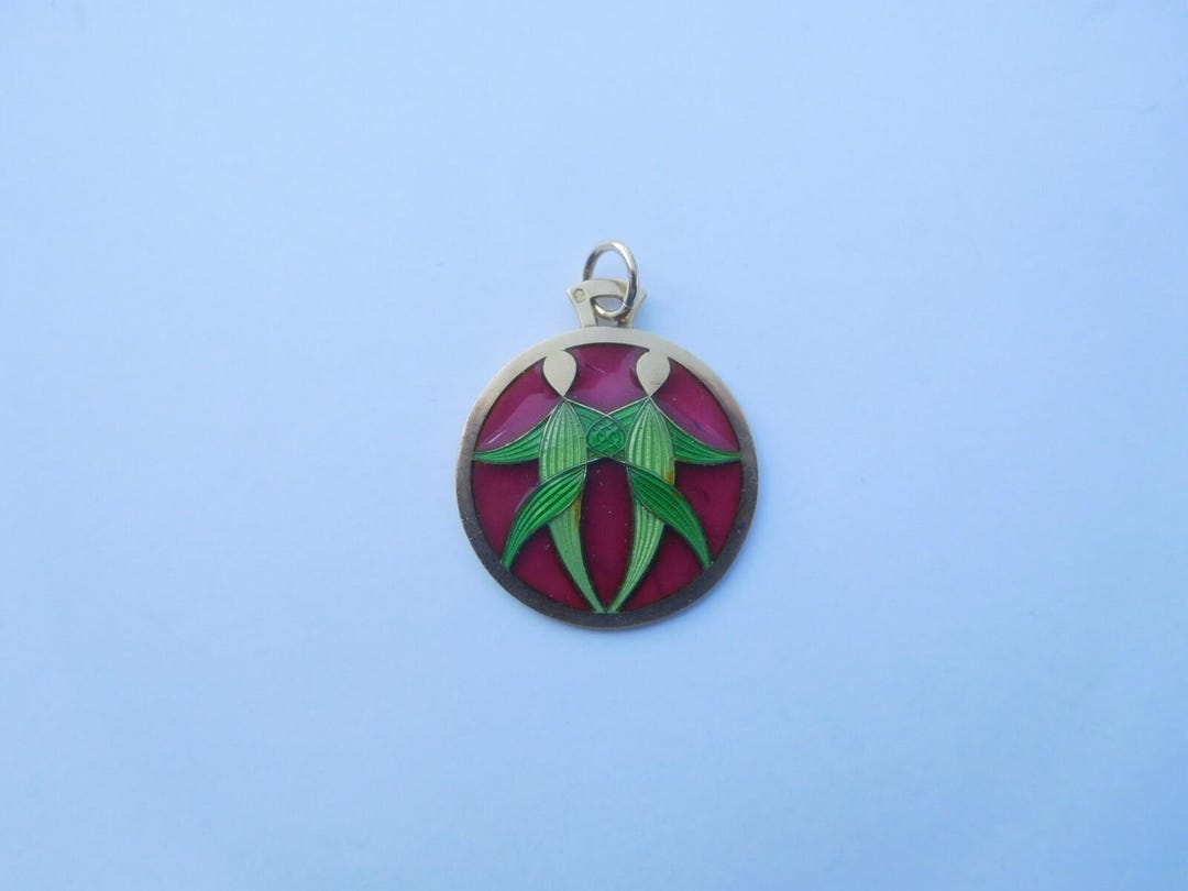 Extremely Rare Small French Art Deco 18K Gold Enamel Gemini Twin Zodiac ...
