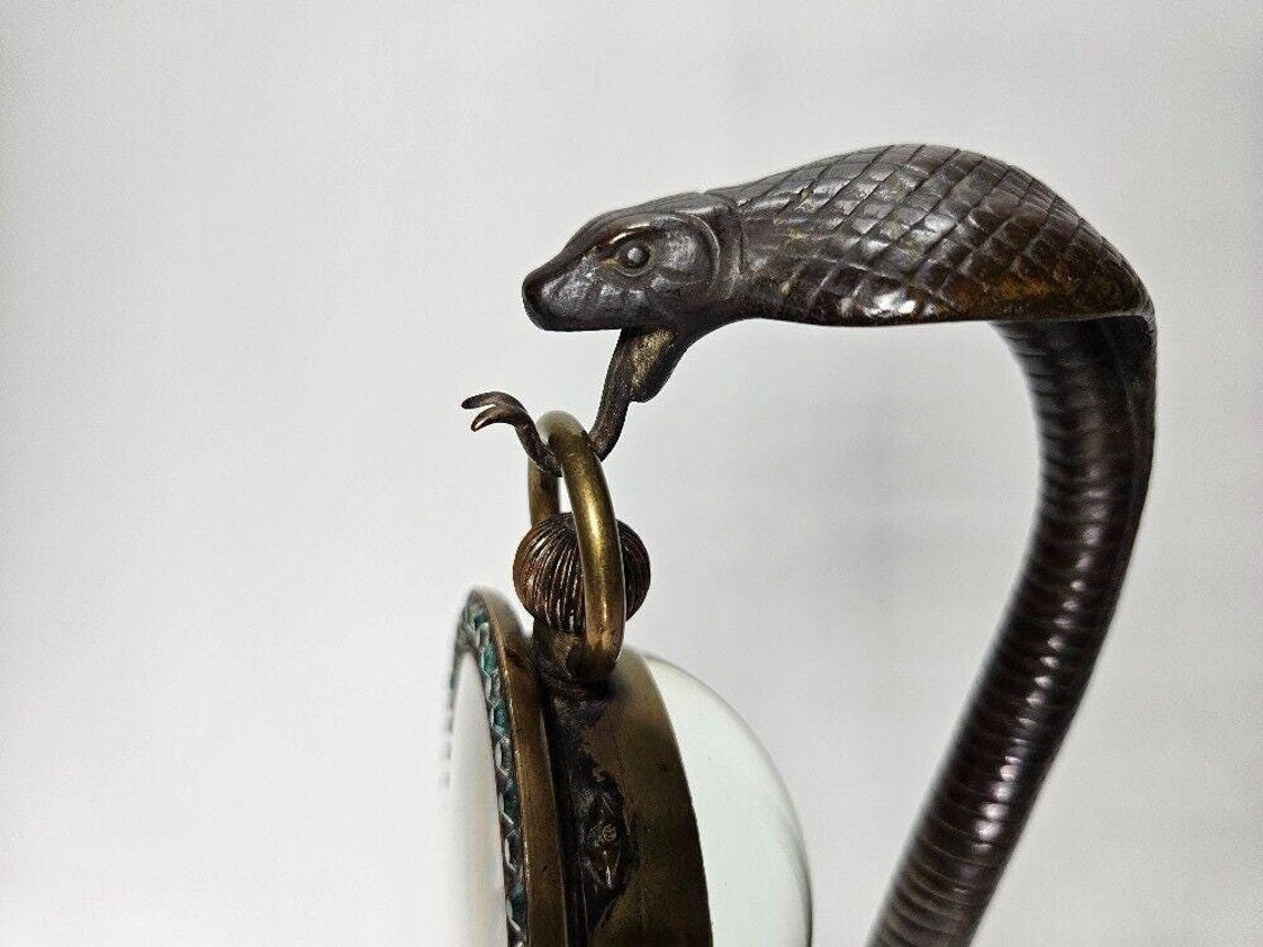 Extremely Rare French Art Deco Circa 1925 Edgar Brandt Bronze Cobra ...