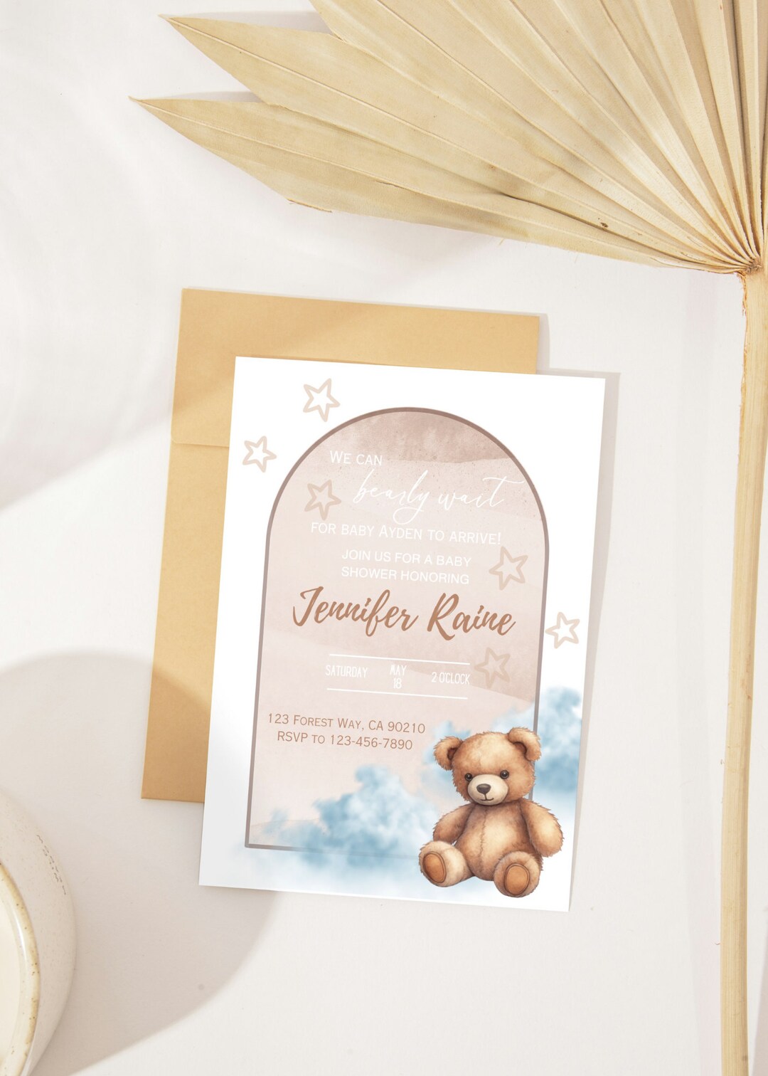 Bearly Baby Shower Invitation Gender Neutral - Etsy