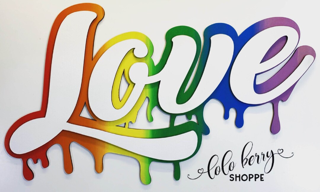 Love Drip Wall Decor - Etsy