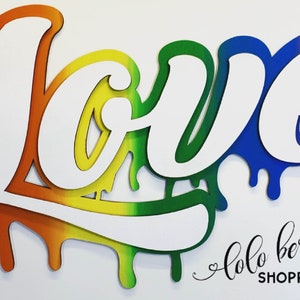 Love Drip Wall Decor - Etsy