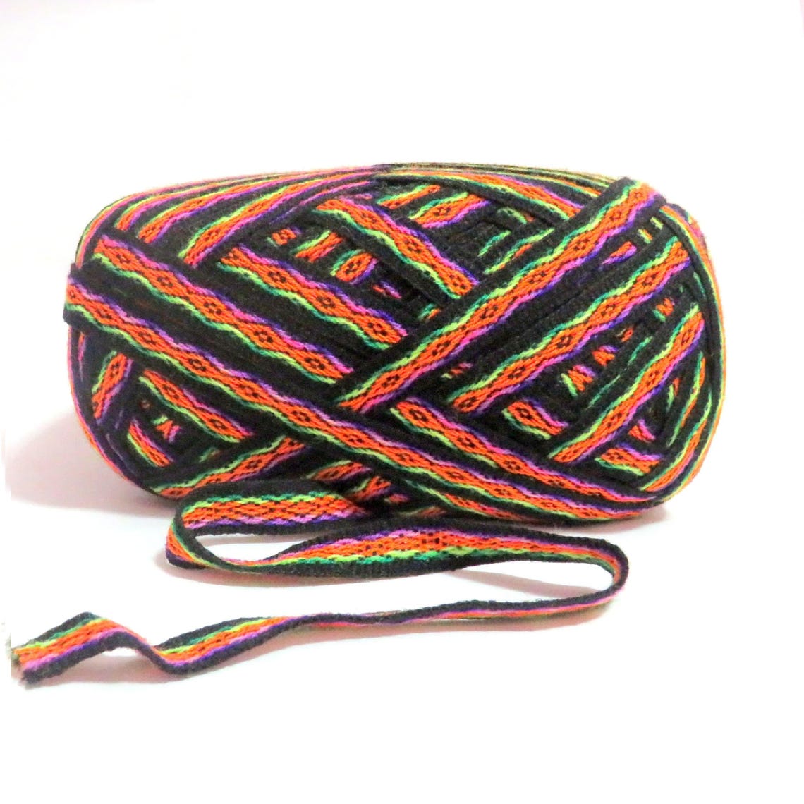Peruvian Inca Ribbon Set, Bohemian Trim, Vibrant Geometric Design - Etsy