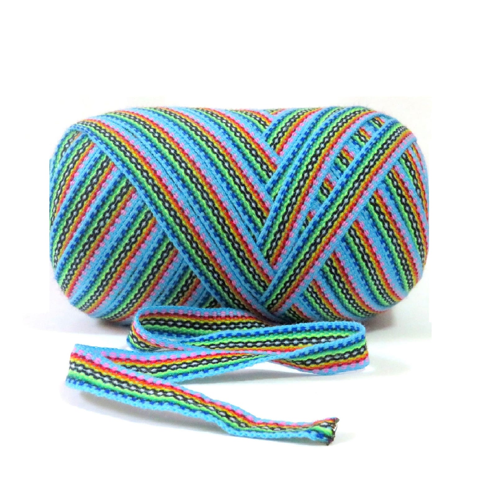 Peruvian Inca Ribbon Set, Bohemian Trim, Vibrant Geometric Design - Etsy