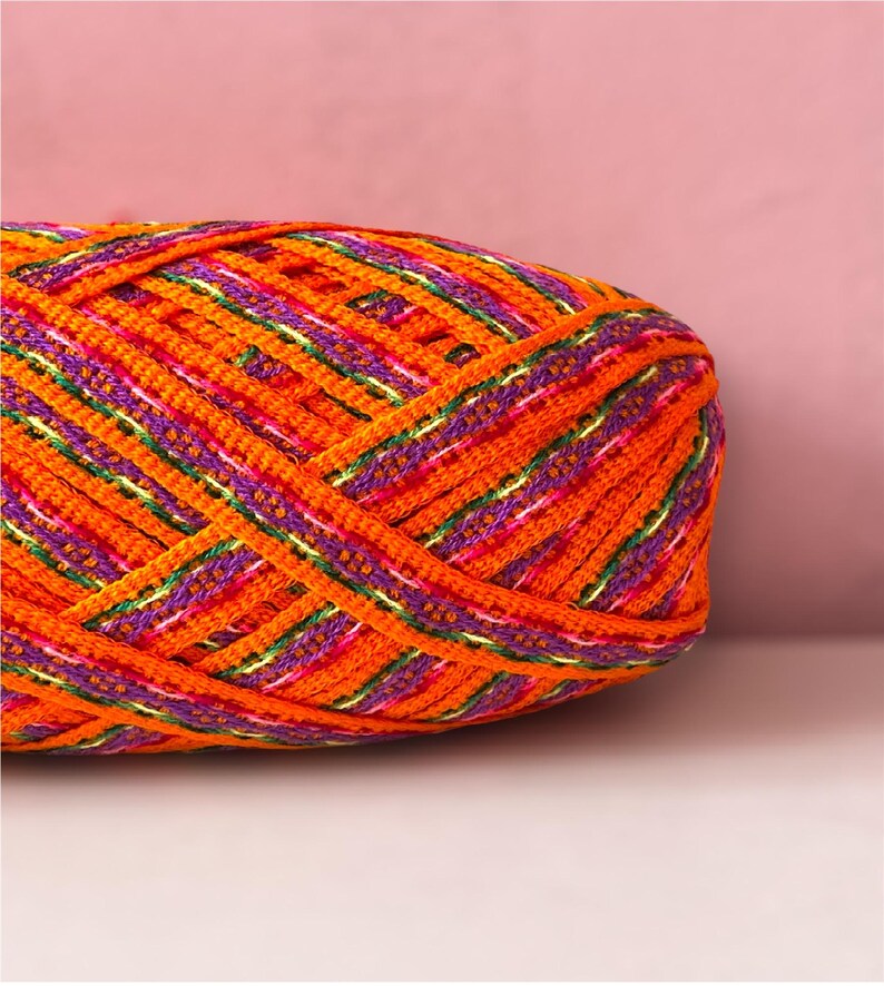 Inca Peru Woven Ribbon – Orange Purple Geometric Jacquard Trim - Etsy