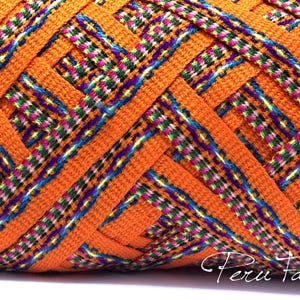 Set of 5 Inca Tribal Ribbons, Vibrant Peruvian Geometric Design ...