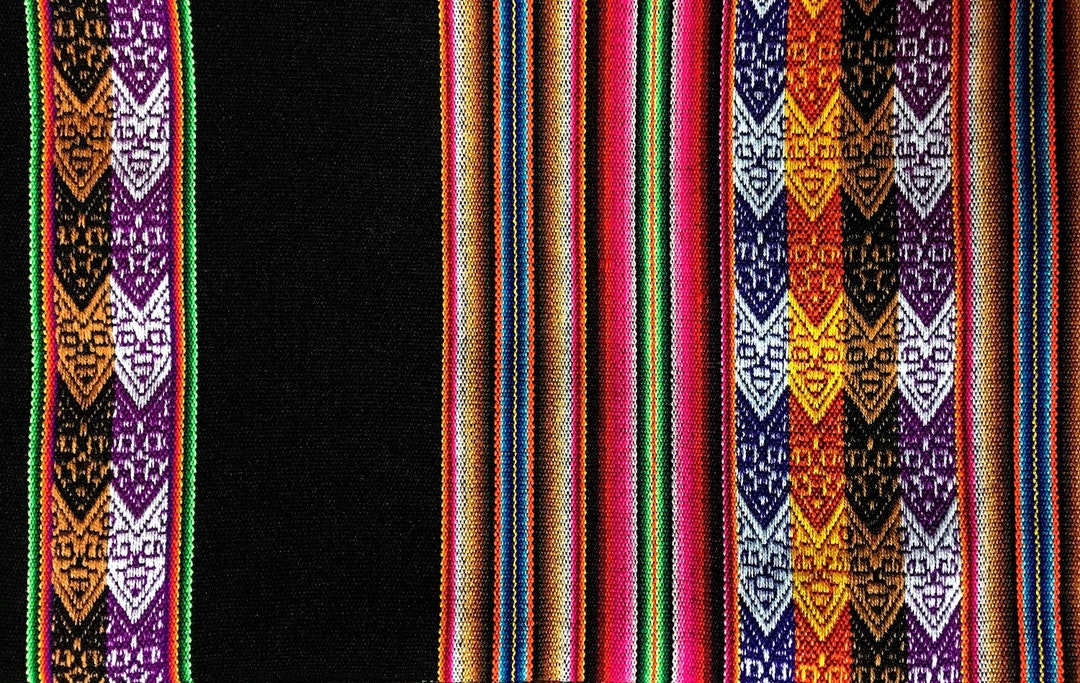 Aguayo Authentic Manta Peruvian Fabric, Inca Design Blanket , Artisan ...