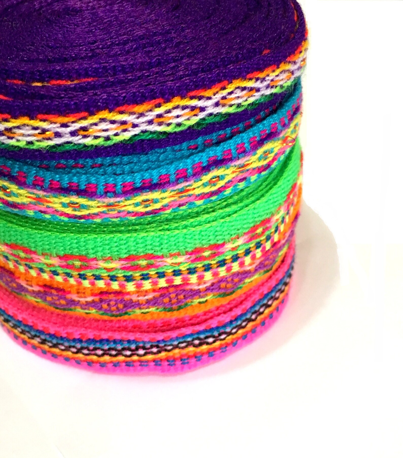 Peruvian Geometric Ribbon Pack, Ethnic Woven Jacquard Trim, Boho DIY ...