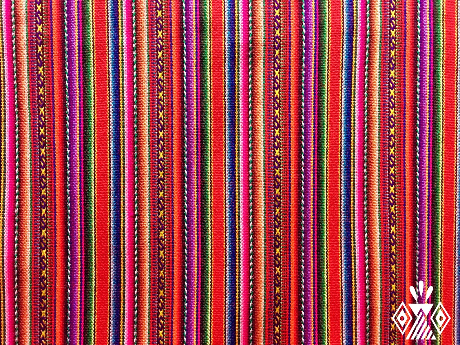 Red Striped Peruvian Fabric – Inca Home Decor Textile - Etsy UK